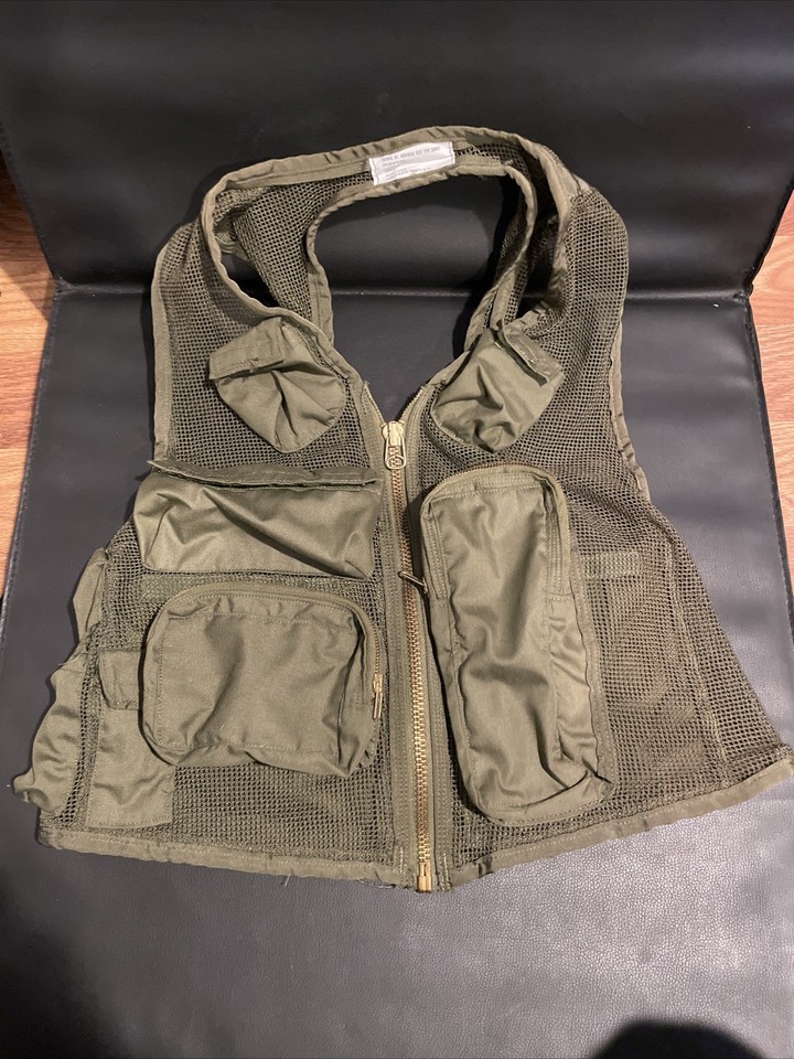 US Army Survival Kit Vest Green Military Utility Tactical Mesh Net | eBay