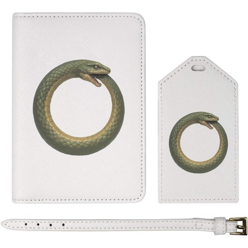 'Ouroboros Snake Symbol of Infinity and Eterni' Passport Travel Set ...