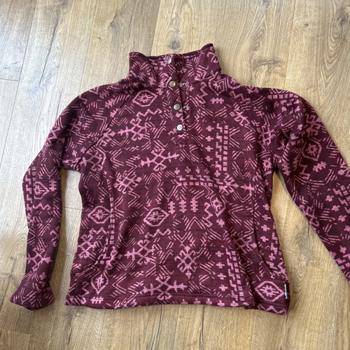 Sherpa Adventure Gear Fleece Top Aztec print ladies size XL button neck ...