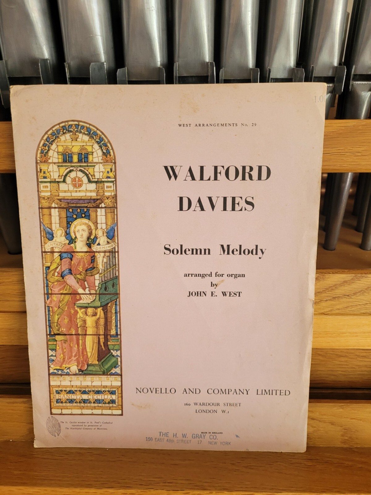 * Walford Davies, ed. West: Solemn Melody; organ (Novello) | eBay