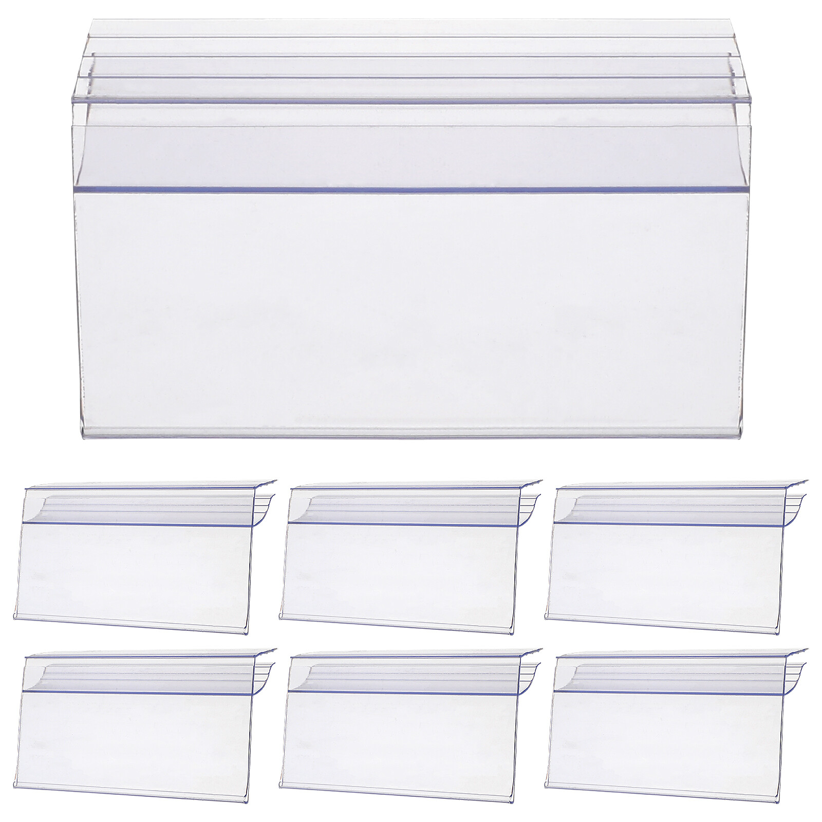 30pcs Plastic Shelf Label Holders Clear Label Holders Sign Display ...