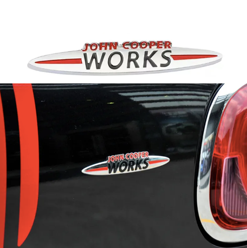 Logo Mini John Cooper Works Sticker Autocollant Voiture R50 R52 R53 R55 ...