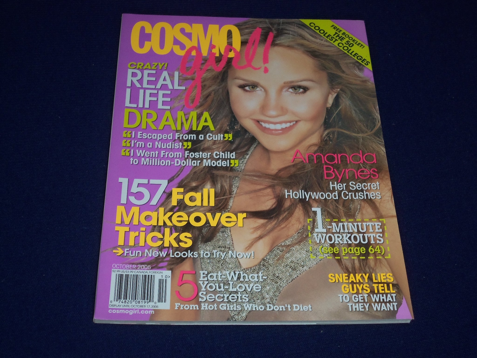 2005 OCTOBER COSMO GIRL MAGAZINE - AMANDA BYNES - SP 3719 | eBay