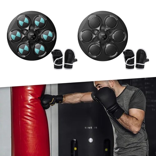 Machine de boxe musicale avec gants, cible murale rythmique, cible ...
