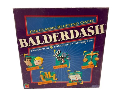 Vintage 2003 Mattel Balderdash board game with all pieces included ...