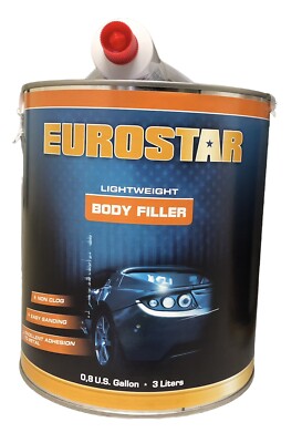 Eurostar Lightweight Body Filler | Size: 1gal | Gold | 1 Gallon - 3 ...