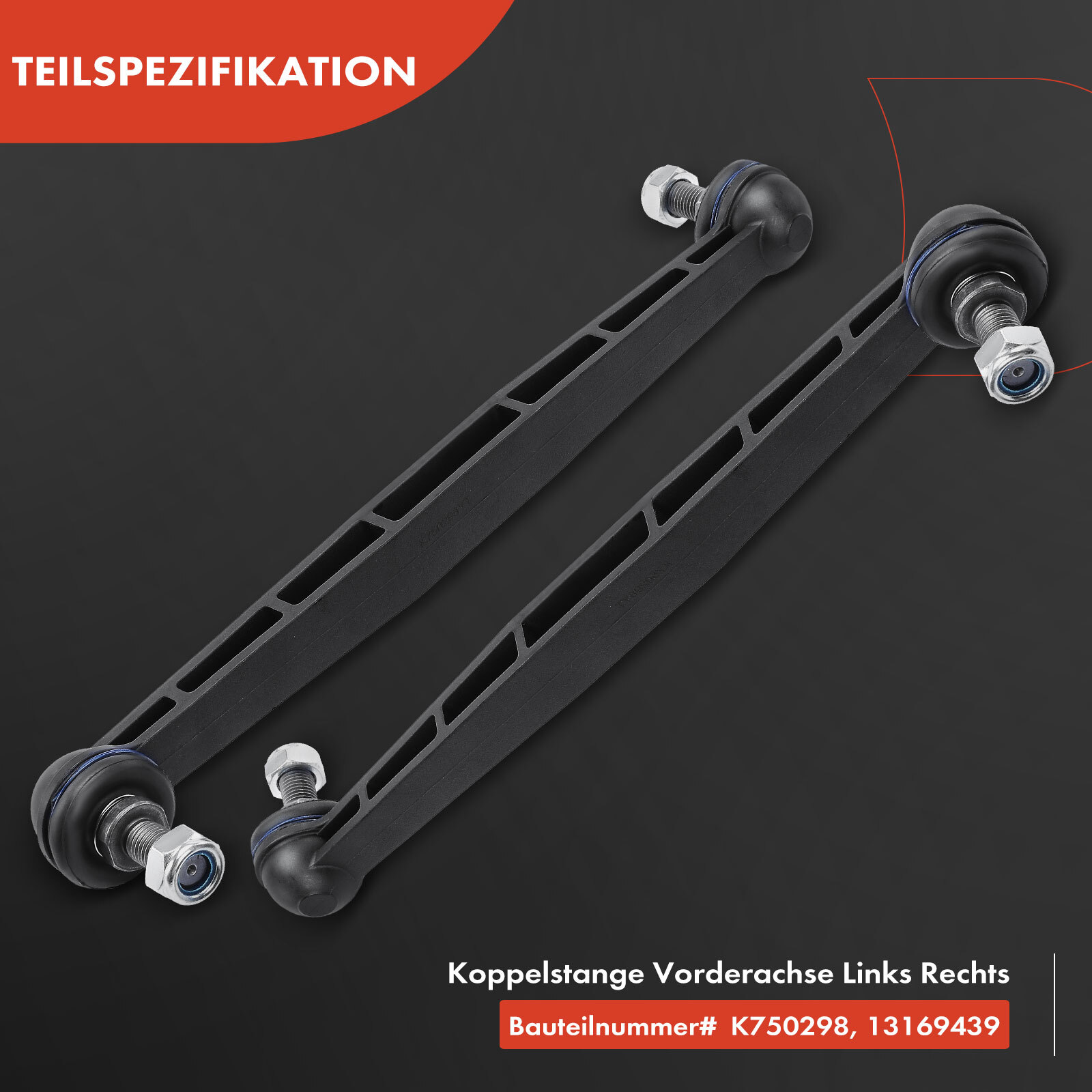2x Koppelstange Stabilisator Vorne L+R für Opel Astra G H Meriva B ...