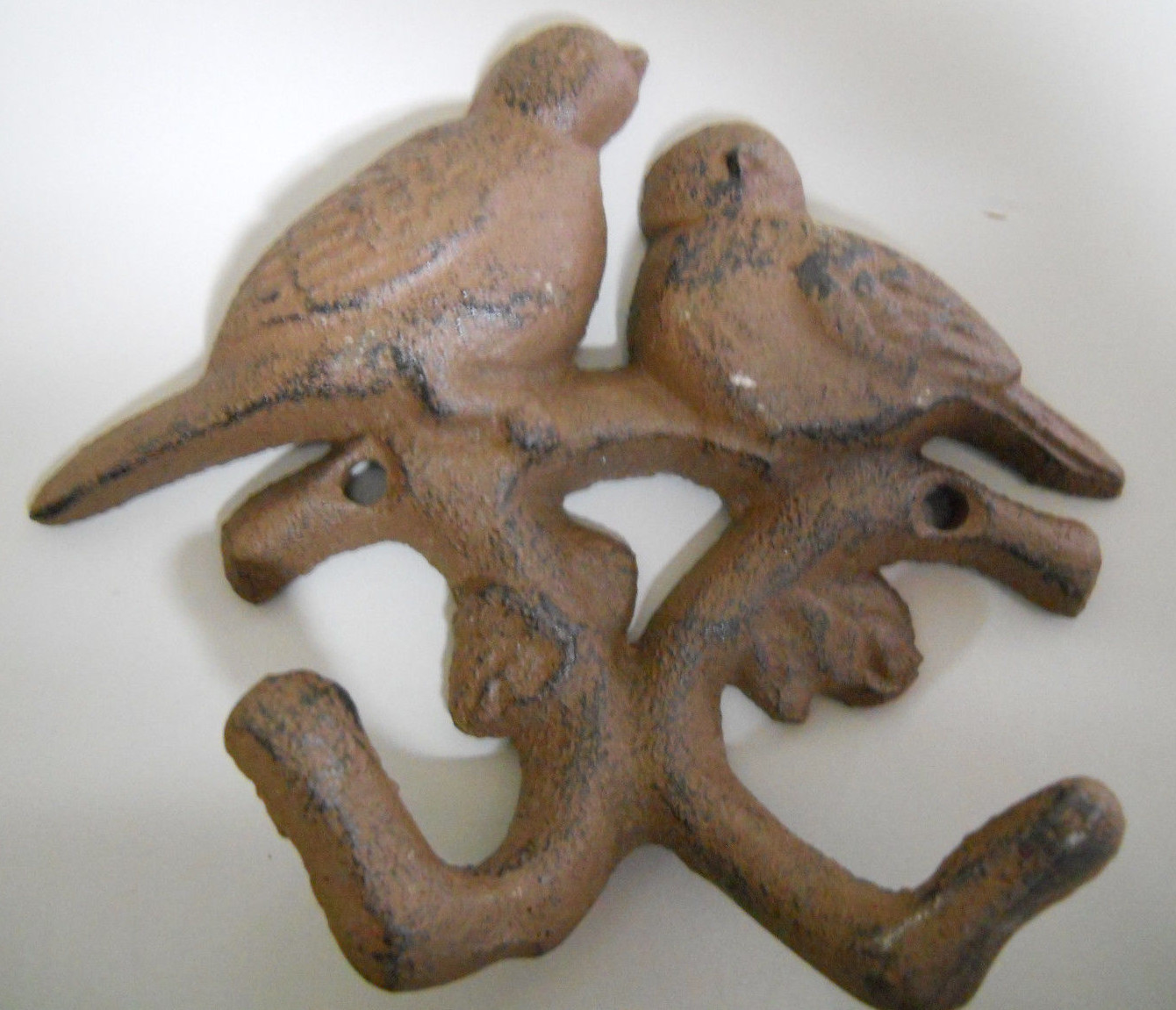 Cast Iron GARDEN BLUE BIRDS Coat Hooks Hook Rack Towel DOVES BIRD | eBay