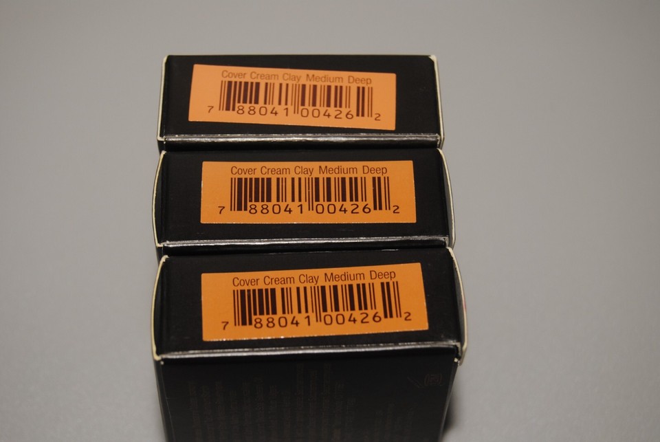 (3) Iman Cosmetics Second To None Cover Cream CLAY MEDIUM DEEP .17oz ...