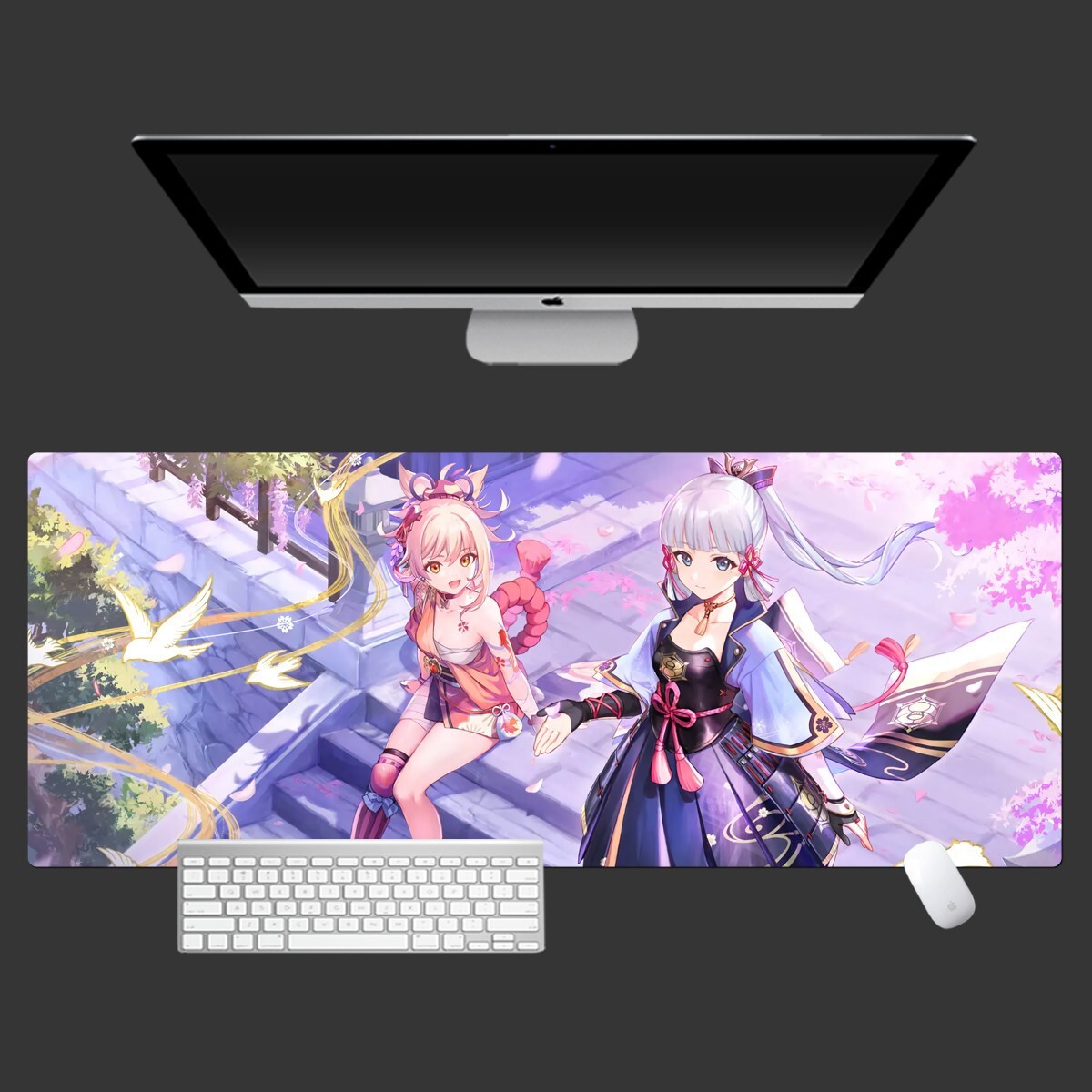Mouse Pad Anime Desk Mat Mousepad Genshin Impact Play Mat HD Print Desk ...
