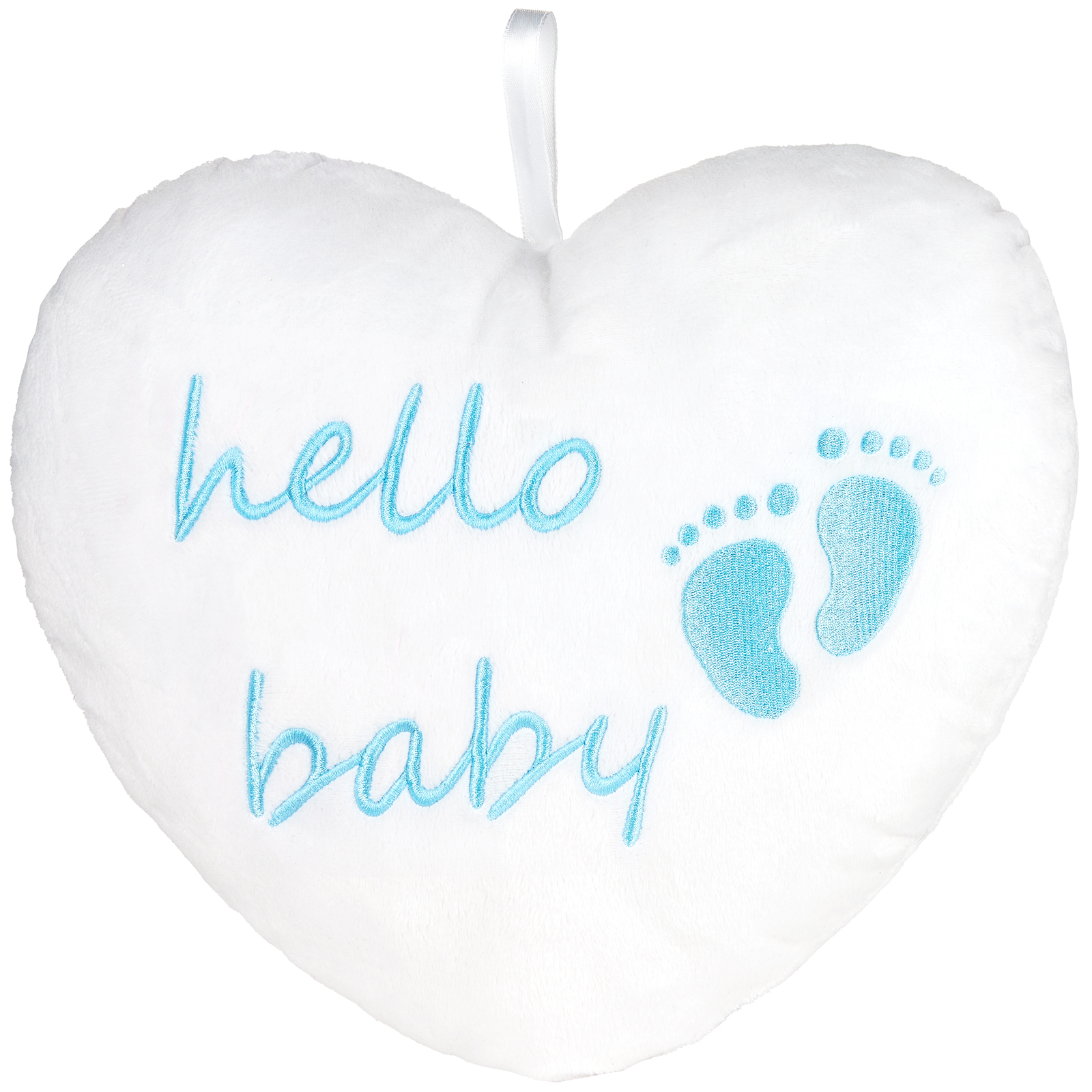 BRUBAKER Plush Heart Hello Baby 10 Inches for Birth - Light Blue | eBay