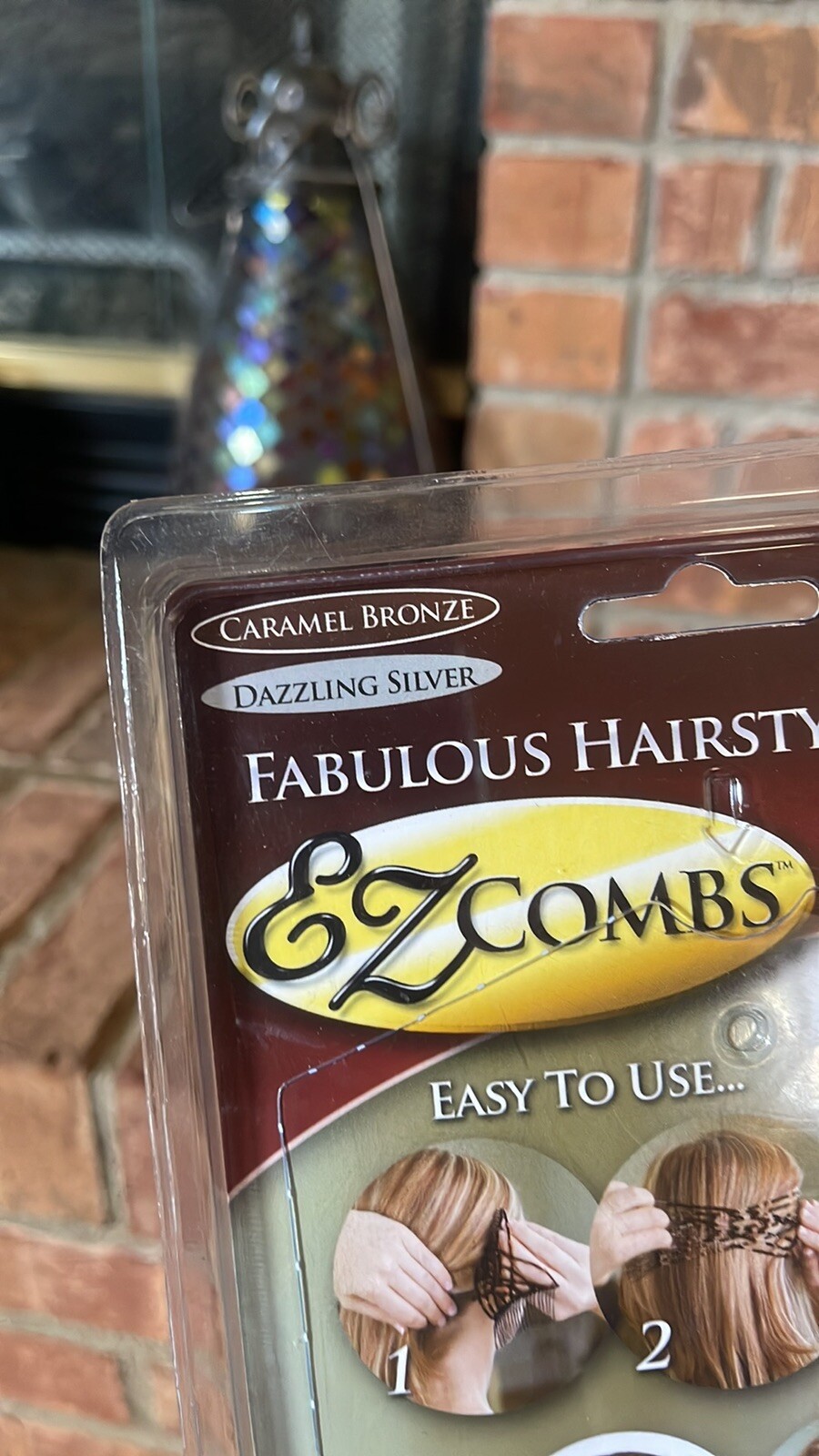 EZ Combs Stretchable Double Combs Caramel Bronze/Dazzling Silver ...