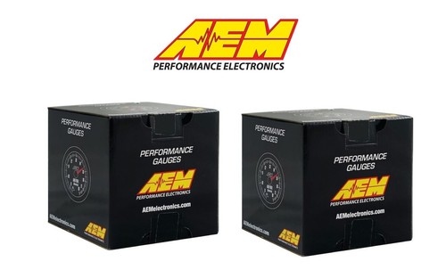 AEM 2 Gauges Combo Set Volt Meter+UEGO WideBand 4.9LSU Air Fuel 30-4110 ...