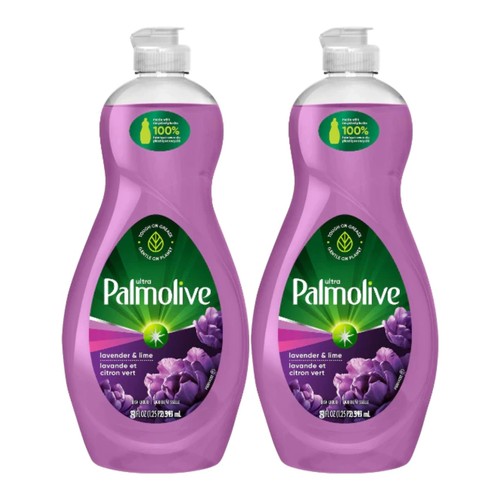 Palmolive Ultra Lavender & Lime Dish Liquid, 8 oz. (236ml) (Pack of 2 ...