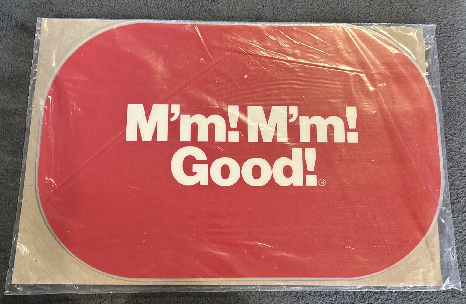 Vintage Campbells Soup M'm! M'm! Good! Place Mats (2) New Old Stock ...