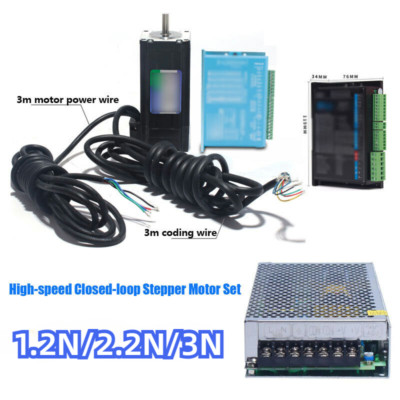 High-speed 57mm Closed Loop Stepper Motor Set 2.2N 3N 1.2N Hybrid Servo ...