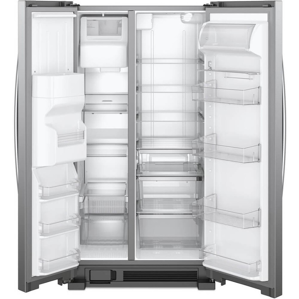 Whirlpool WRS321SDHZ 21 Cu. Ft. Stainless Side-by-Side Refrigerator ...