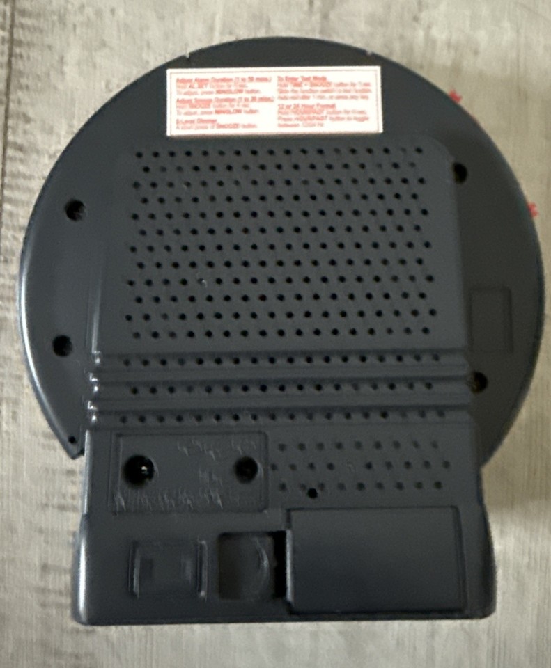 Sonic Alert Sonic Bomb Alarm Clock w/Super Shaker Bed Vibrator Black ...