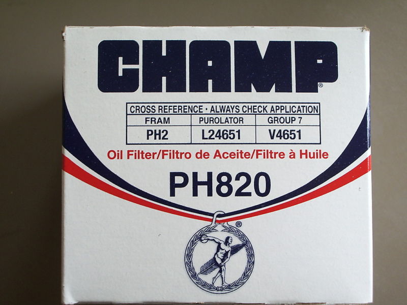 CHAMP PH820 - cross reference oil filters | oilfilter-crossreference.com