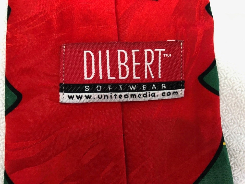 1997 DILBERT Dogbert Christmas Tree Silk Tie Ralph Marlin | eBay