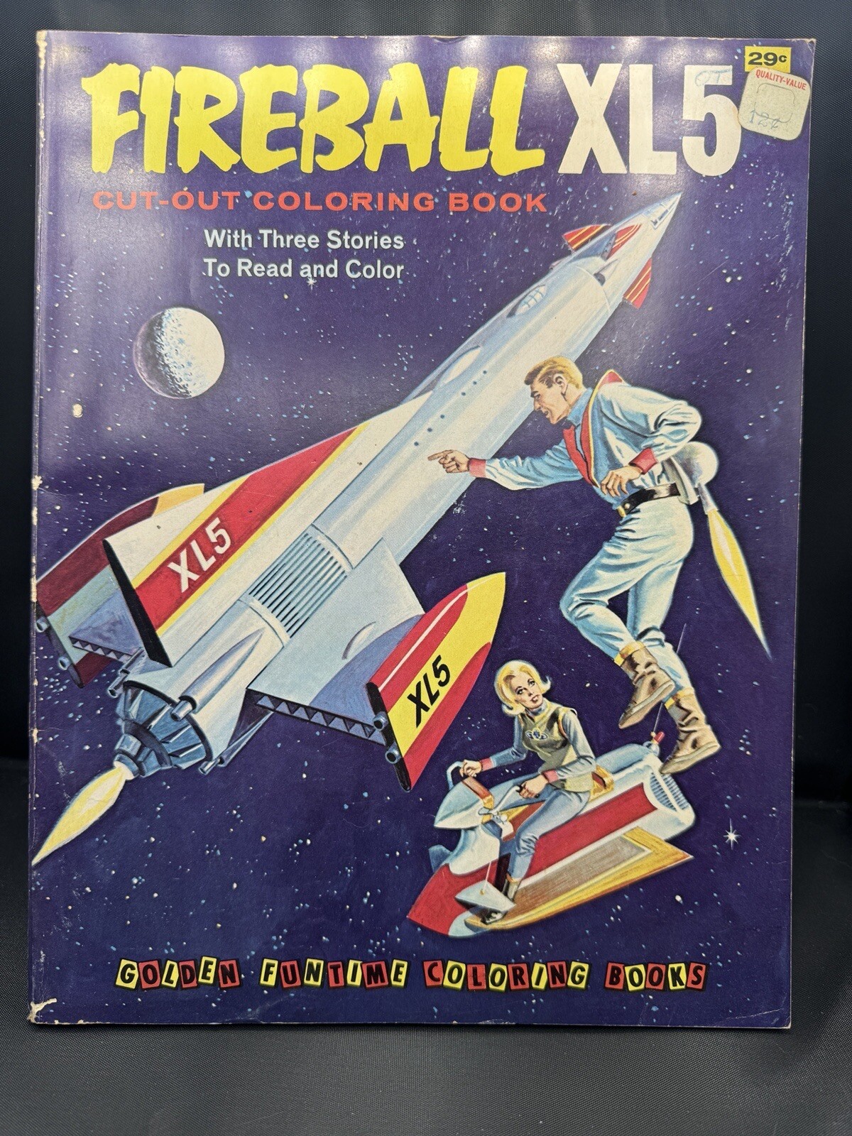 FIREBALL XL5 COLORING & PAPER DOLL BOOK GOLDEN RARE ONLY 9 PGS. USED | eBay