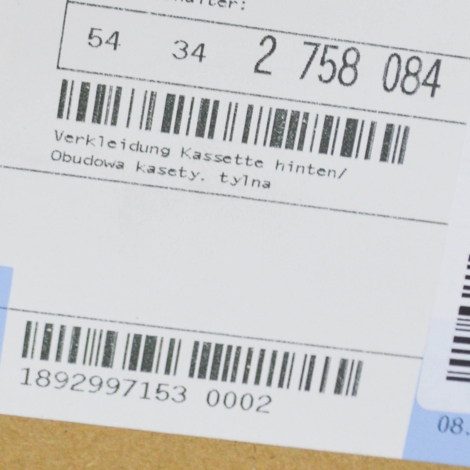 MINI CONVERTIBLE R57 Sun Roof Cassette Center Trim 54342758084 New ...