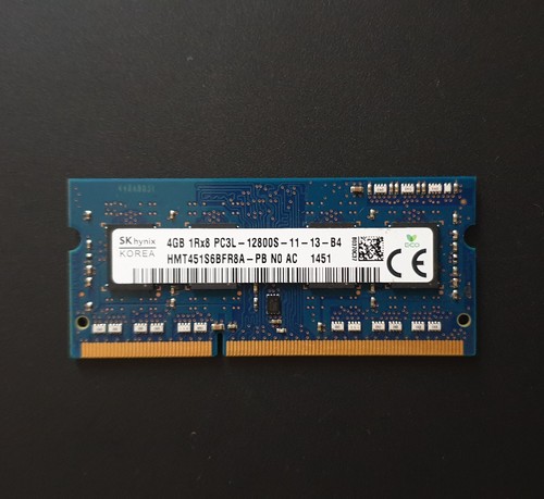 4GB DDR3L SK HYNIX HMT451S6BFR8A PC3L-12800S SODIMM RAM PC PORTABLE | eBay