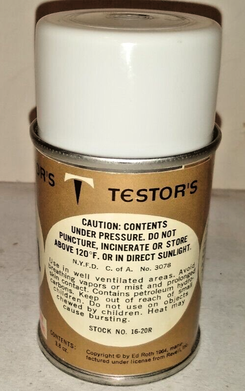 1964 ED BIG DADDY ROTH GOLD UNDERCOAT TESTORS MODEL CAR SPRAY PAINT 20R ...