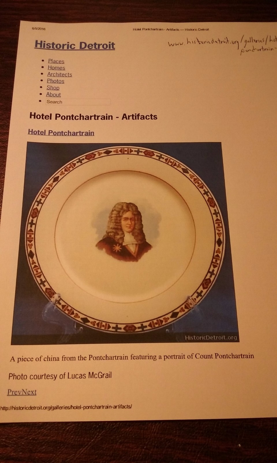 PICTURE DISH HOTEL PONTCHARTRAIN DETROIT MI 1907 | eBay