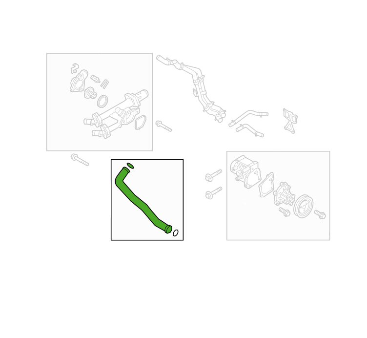 New Engine Cooling Upper Radiator Hose For 2016-2017 KIA Sorento ...