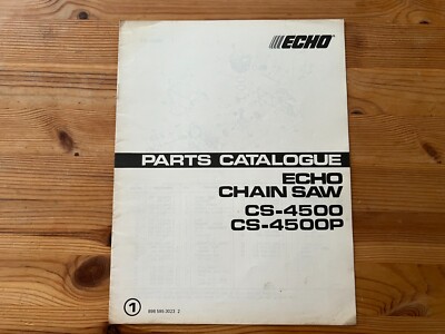 Echo Kioritz Chainsaw CS-4500 P CS-4500P Parts Catalogue IPL Manual | eBay