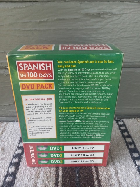 Spanish in 100 Days Ser.: Spanish in 100 Days DVD PK / Spanish in 100 ...