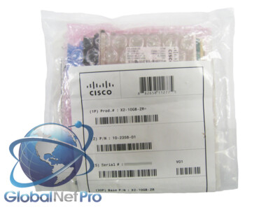 NEW SEALED GENUINE CISCO X2-10GB-ZR - 10GBASE-ZR X2 - LIFETIME WARRANTY ...
