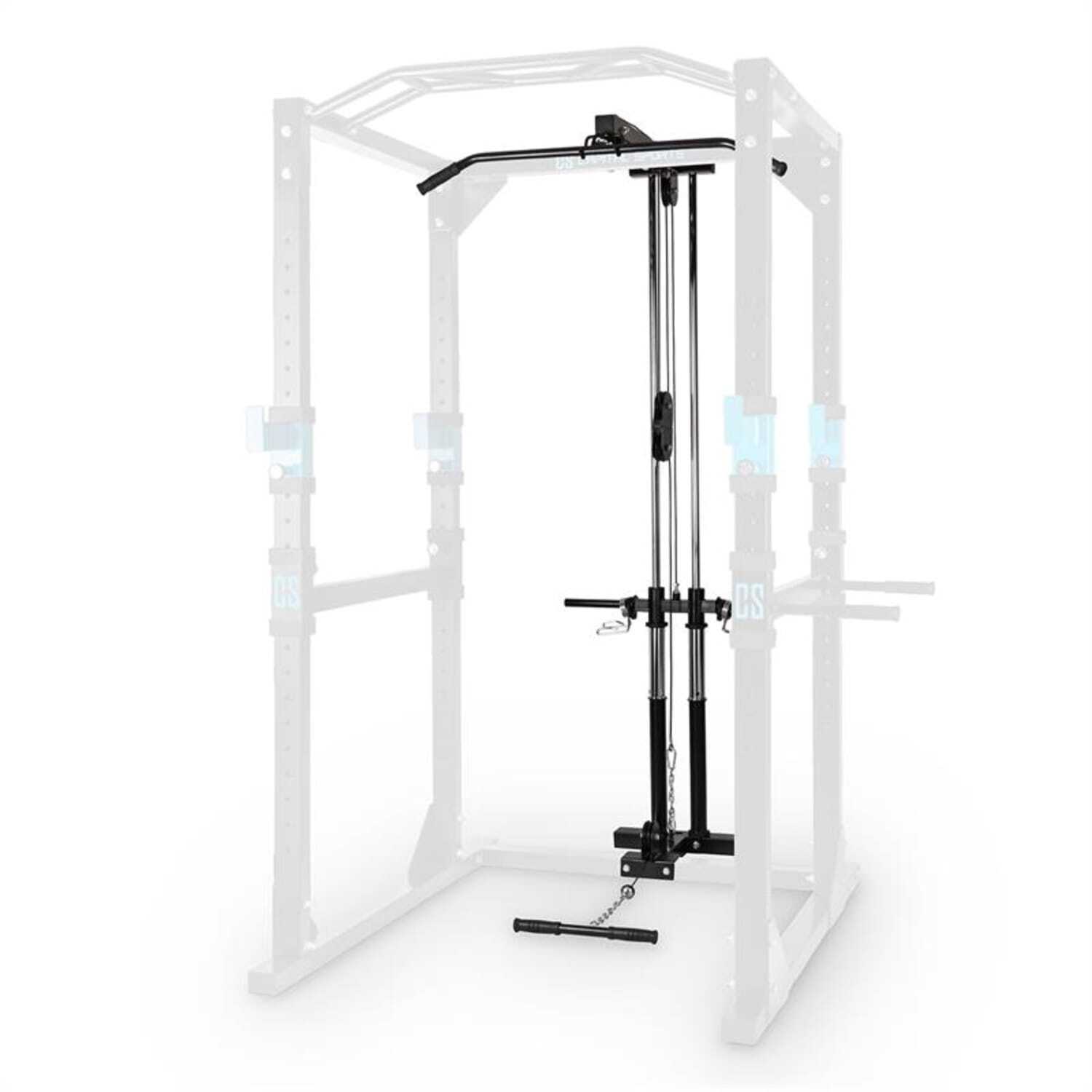 Lat Pull Down Bar Cable Rack Machine Multi Gym Attachment System Home ...