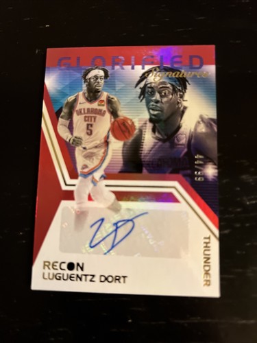 2020-21 Panini Recon - Glorified Signatures Luguentz Dort #GS-LGD Red ...