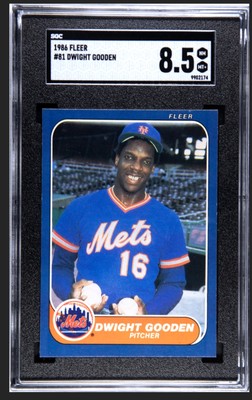 DWIGHT GOODEN 1986 Fleer #81 Mets SGC 8.5 Nm-Mt+ | eBay
