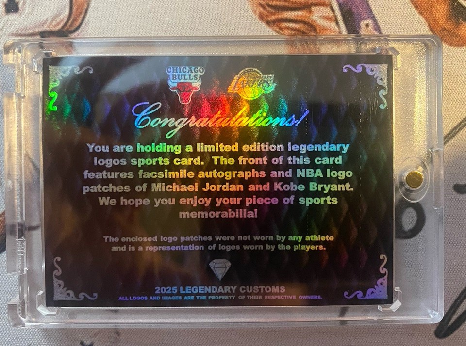 Michael Jordan Kobe Bryant Legendary Logos Dual Logo man Refractor | eBay