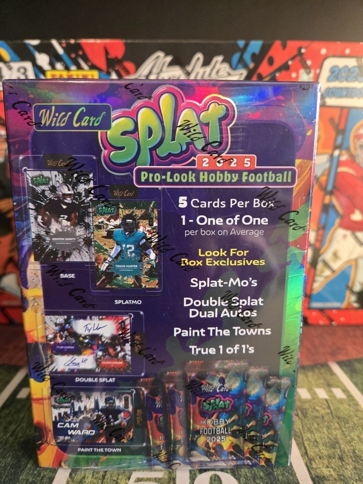 CHICAGO BEARS - 2025 WILDCARD SPLAT JUMBO / KABOOM BREAK - FREE COMB ...