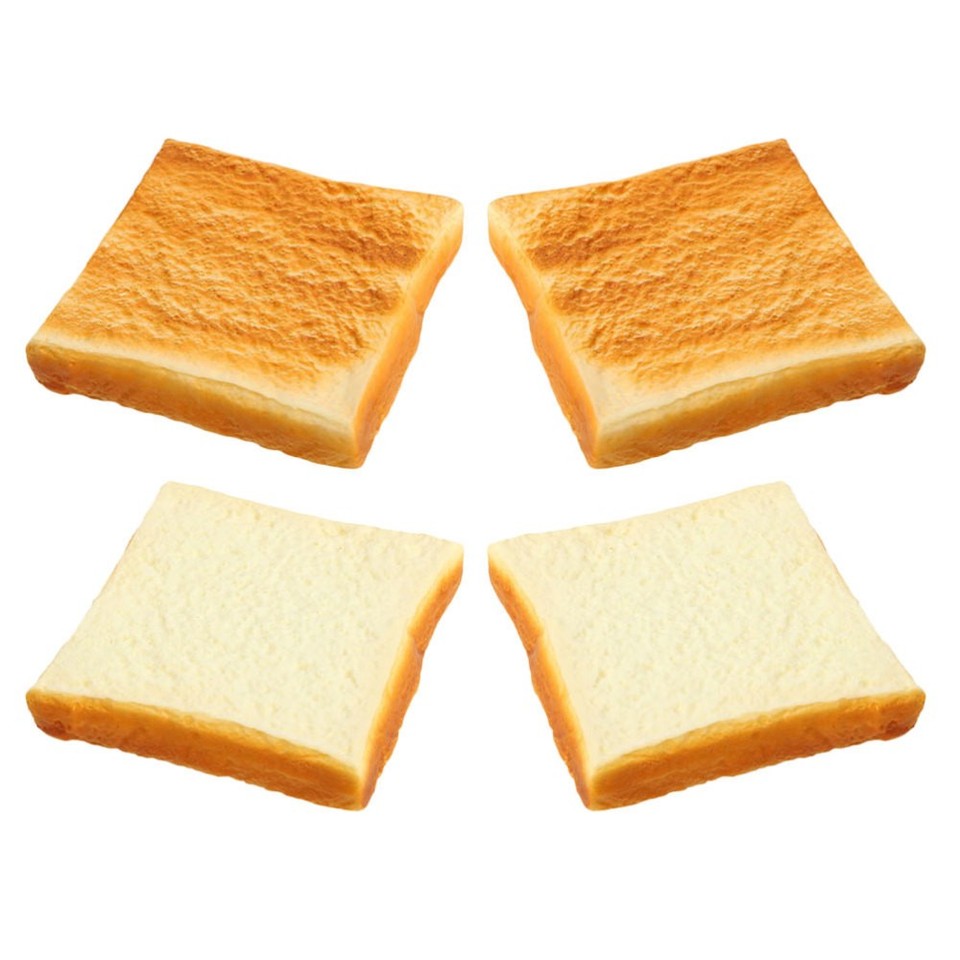 4 Pcs Fake Cake Artificial Bread Decoration Toast Model for Kitchen | eBay