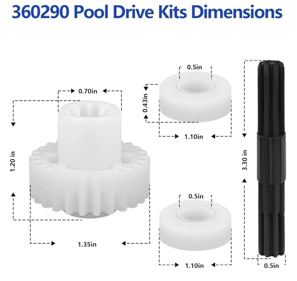 Pentair Rebel Right Drive Kit 360290 Pool Cleaner Replacement Parts ...
