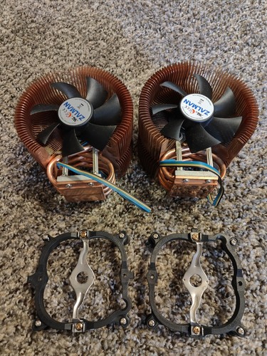 ZALMAN CNPS9000 Copper CPU Heatsinks RDH9025B Intel TWO UNITS | eBay