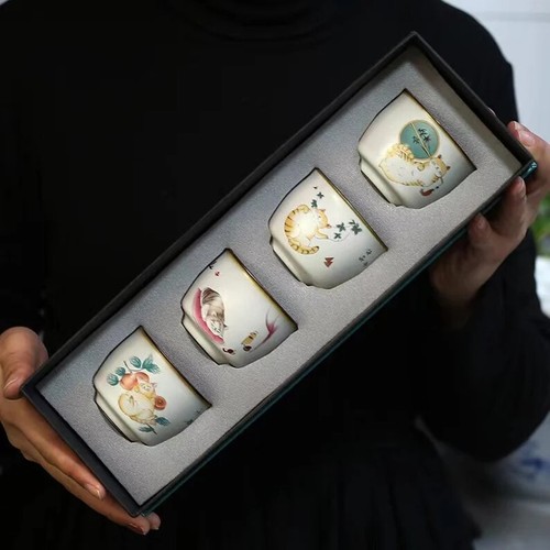 Handmade Oriental Cute Cat Japanese Vintage Ceramic Tea Set | Pitchers ...