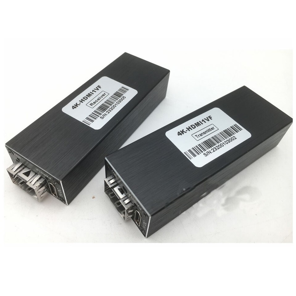 Micro Mini 4K HDMI Fiber Extender,USB-C Powered 10G MM 850nm 300M SFP ...