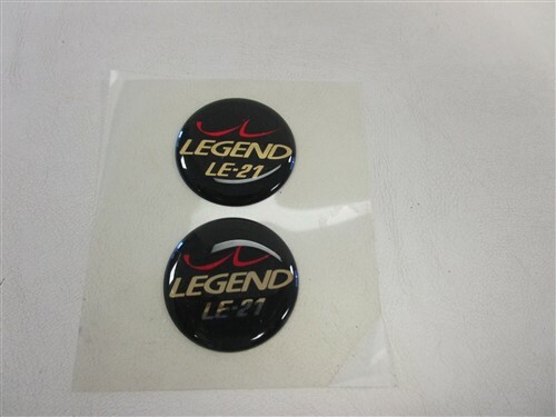 LEGEND LE-21 8103661 STEERING WHEEL 1 3/8" PAIR (2) RAISED DECAL MARINE ...