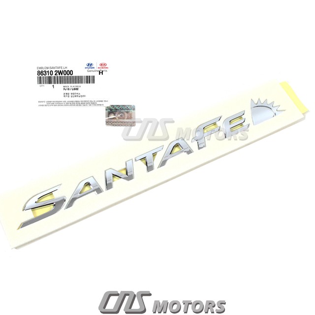 OEM Hyundai Santa FE Sport 2013 - 2018 Rear Hatch Nameplate 86310 2w000 ...