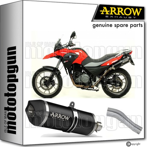 Exhaust black aluminium c race-tech arrow bmw g650 g-650 gs sertao 11/ ...