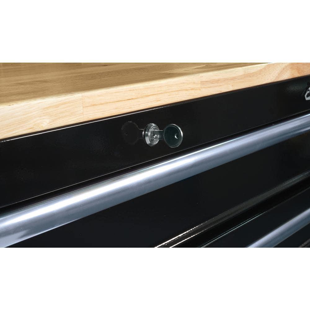 Husky Workbench 37.8"X52"X24.5" Lockable+Soft Close Drawers+Wheel Locks ...