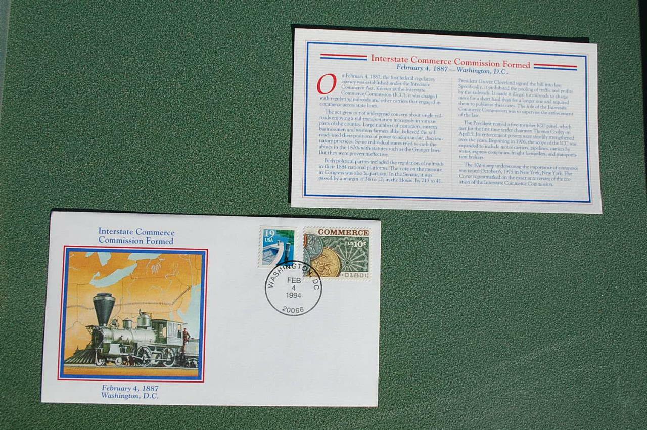 History in Stamps Interstate Commerce Commission Cover Fleetwood S#1578 ...