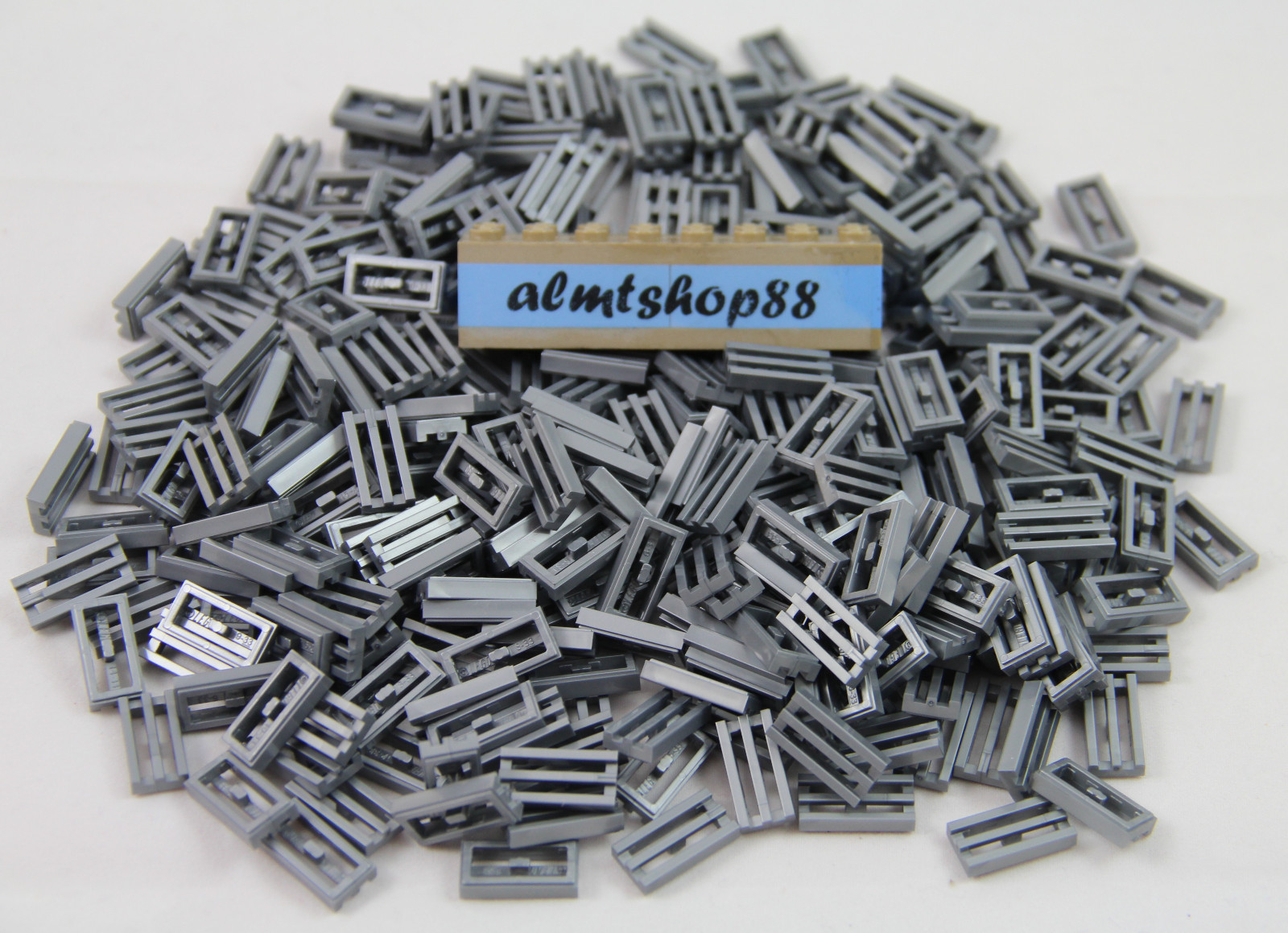 LEGO - 1x2 Tiles Flat Silver w/ Grille - Car Truck Engine Fire Grate ...