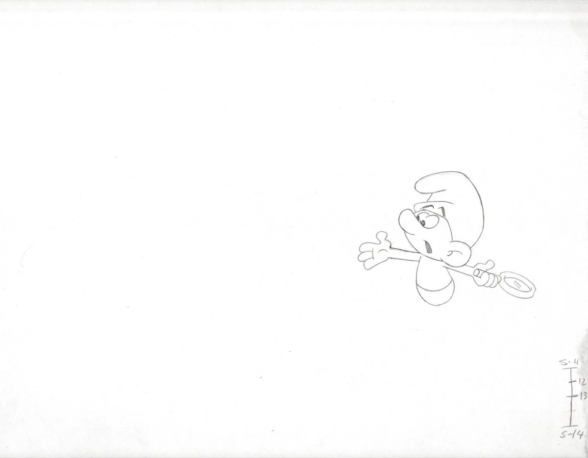 Pencil Test Animation Smurf